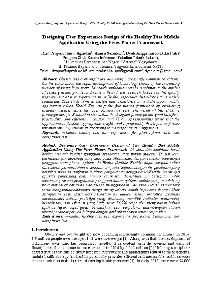 Designing User Experience Design of The Healthy Di | PDF | User ... Designing User Experience Design of The Healthy Di | PDF | User ...