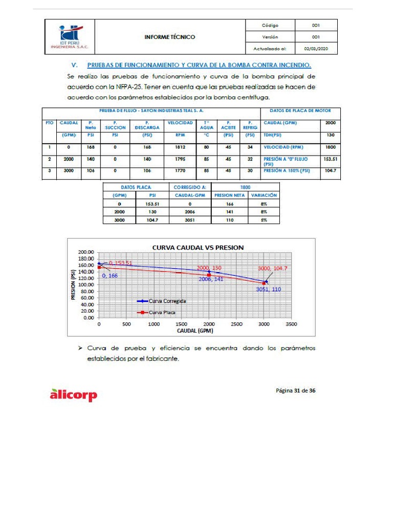 Curva de Bomba | PDF