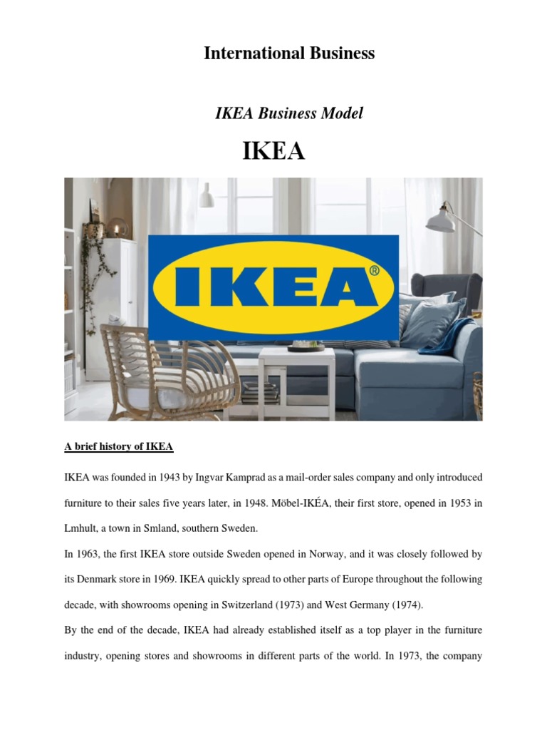 IKEA Business Model | PDF | Supply Chain | Logistics