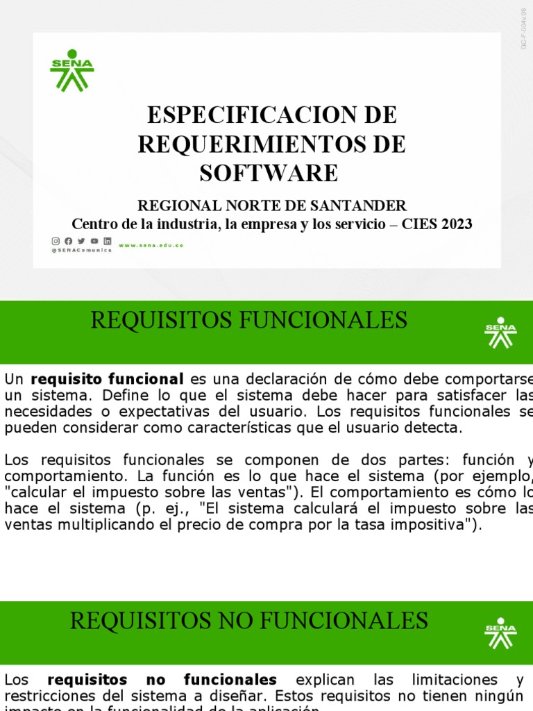 Especificación de Requisitos de Software | PDF | Software | Usuario ...
