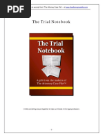 Trial Binder Organization Guide | PDF | Jury Instructions | Evidence (Law)