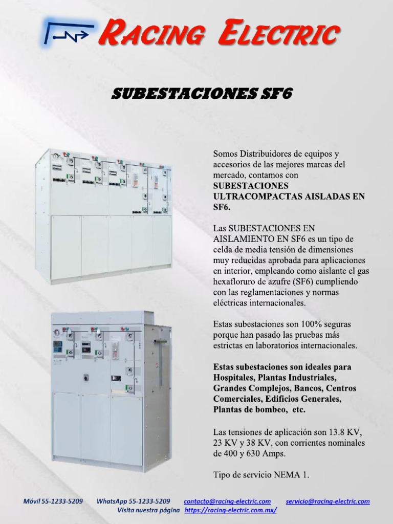 Subestaciones SF6 | PDF