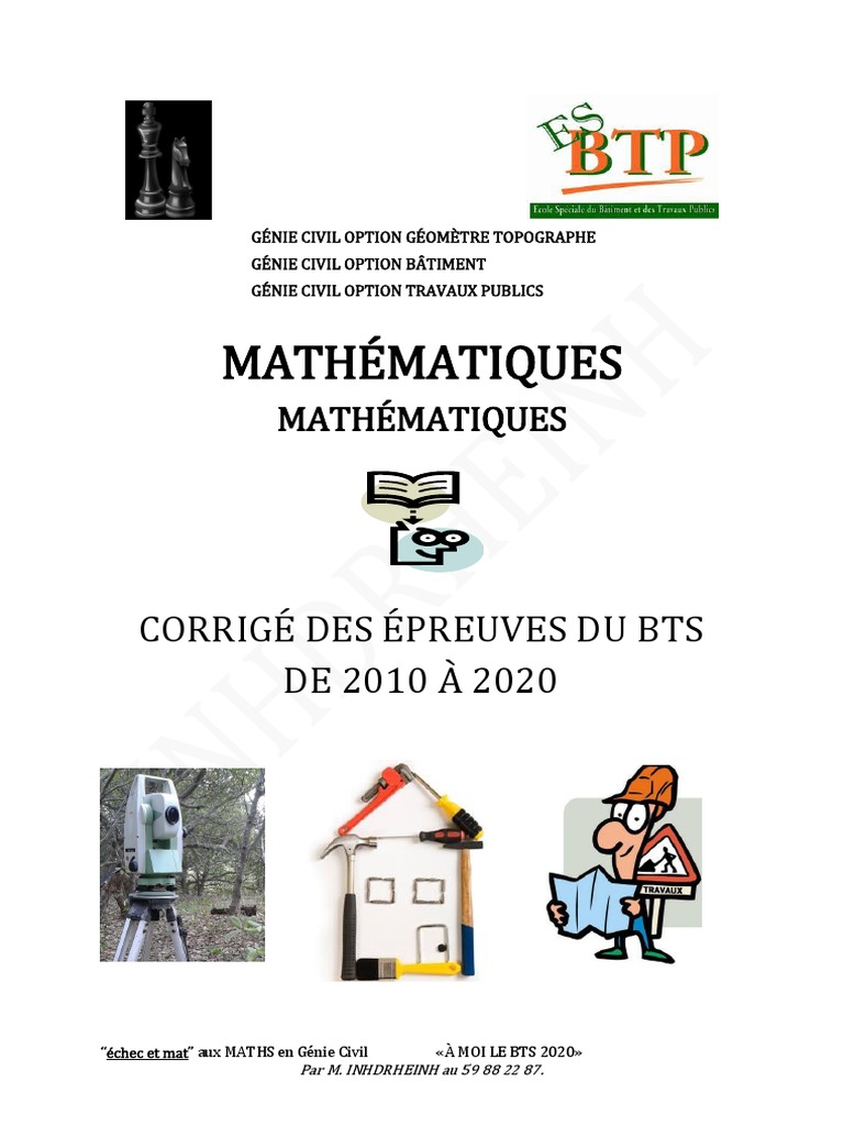Corrige Bts 2010 à 2020 Pdf