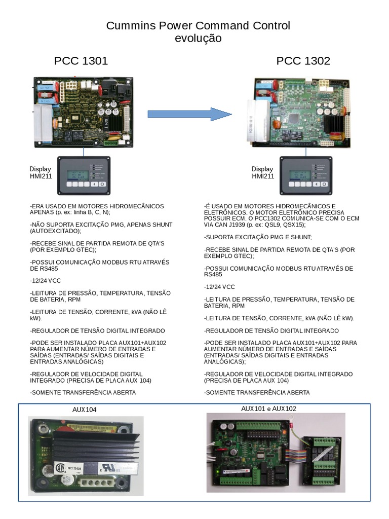 Evolução Cummins Power Command Controls | Download grátis PDF ...
