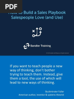 Sandler Sales Methodology Manual | PDF | Sales | Attitude (Psychology)