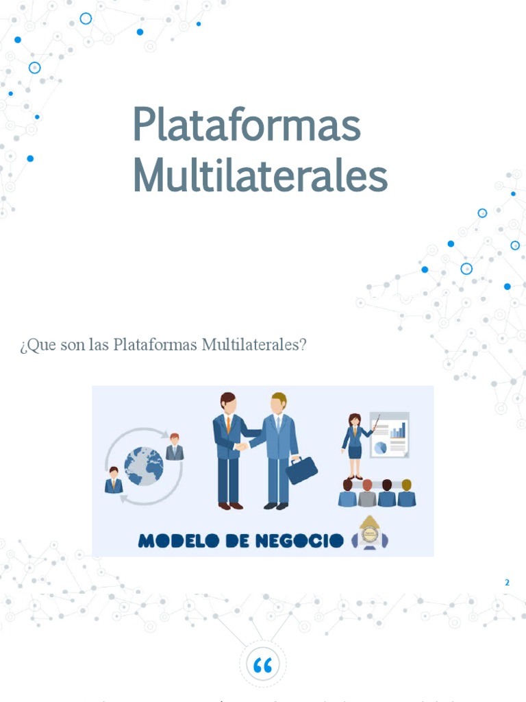 Multilaterales | PDF | Modelo de negocio | Informática