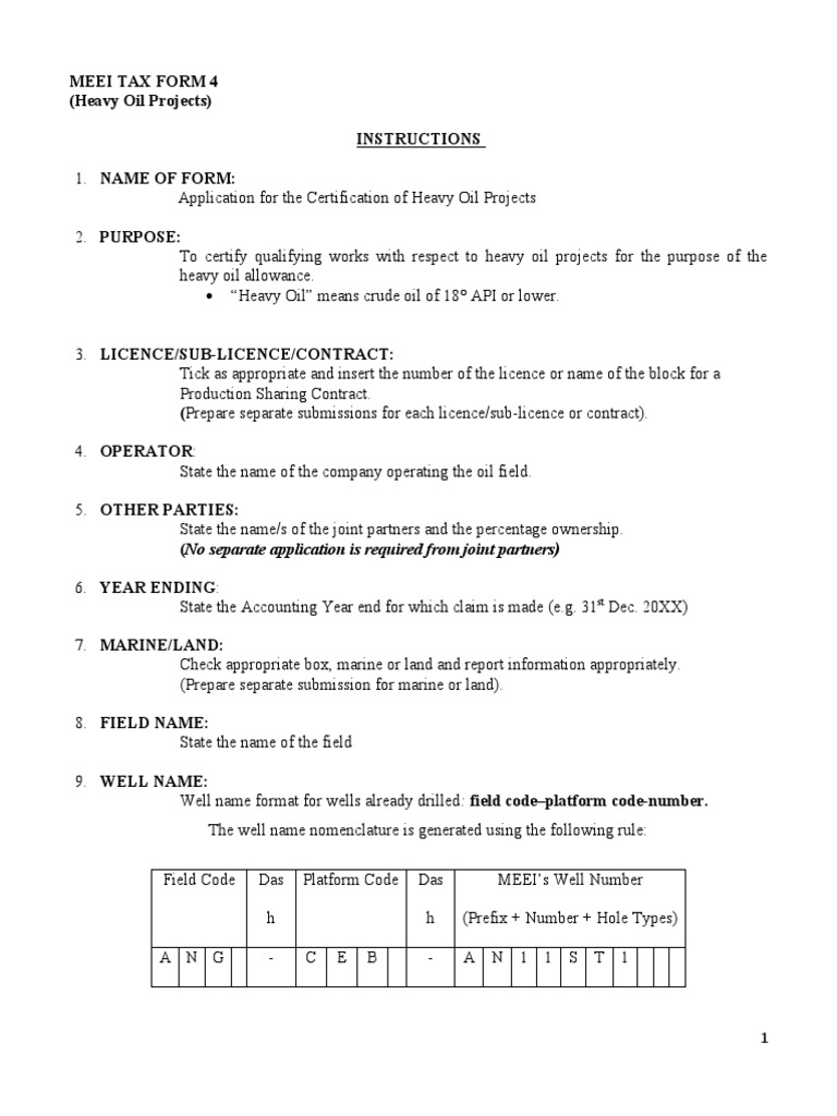 Heavy Oil Project Certification Form | PDF | Business | Finance & Money ...