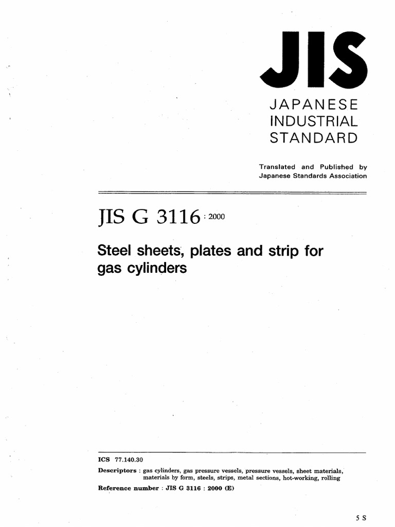Jisg3116 00 en | PDF