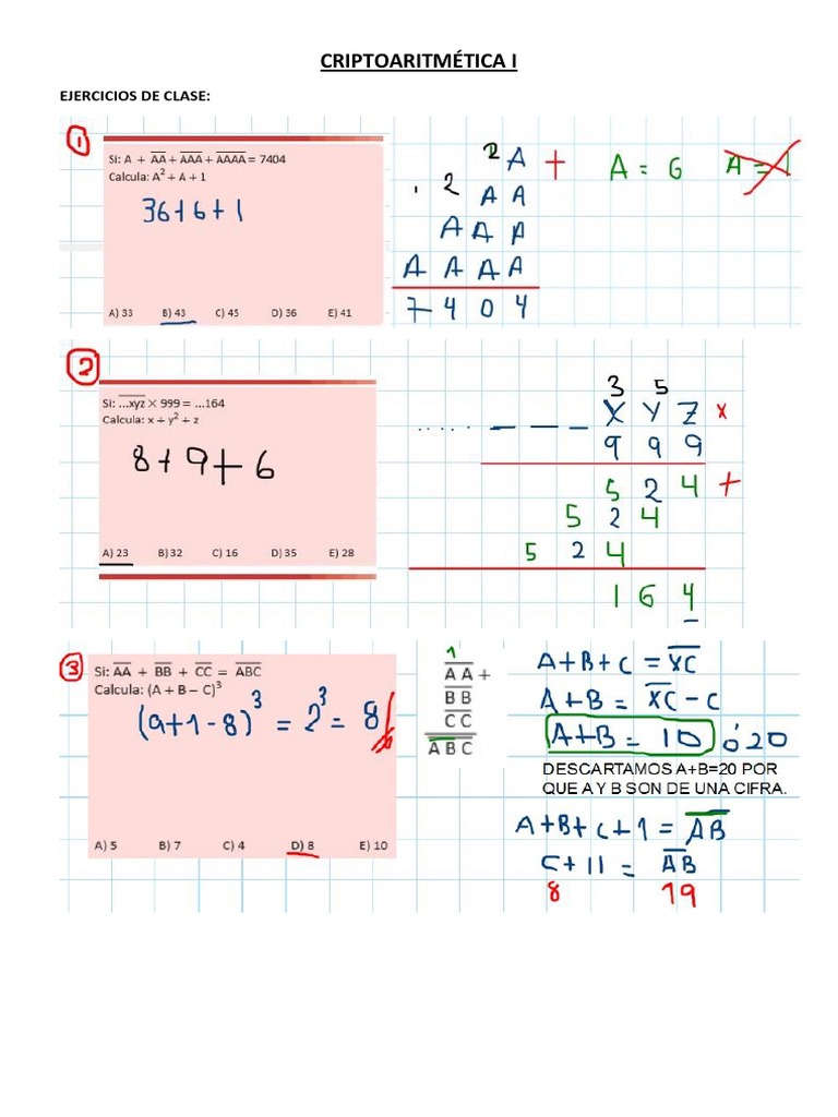 CRIPTOARITMETICA | PDF