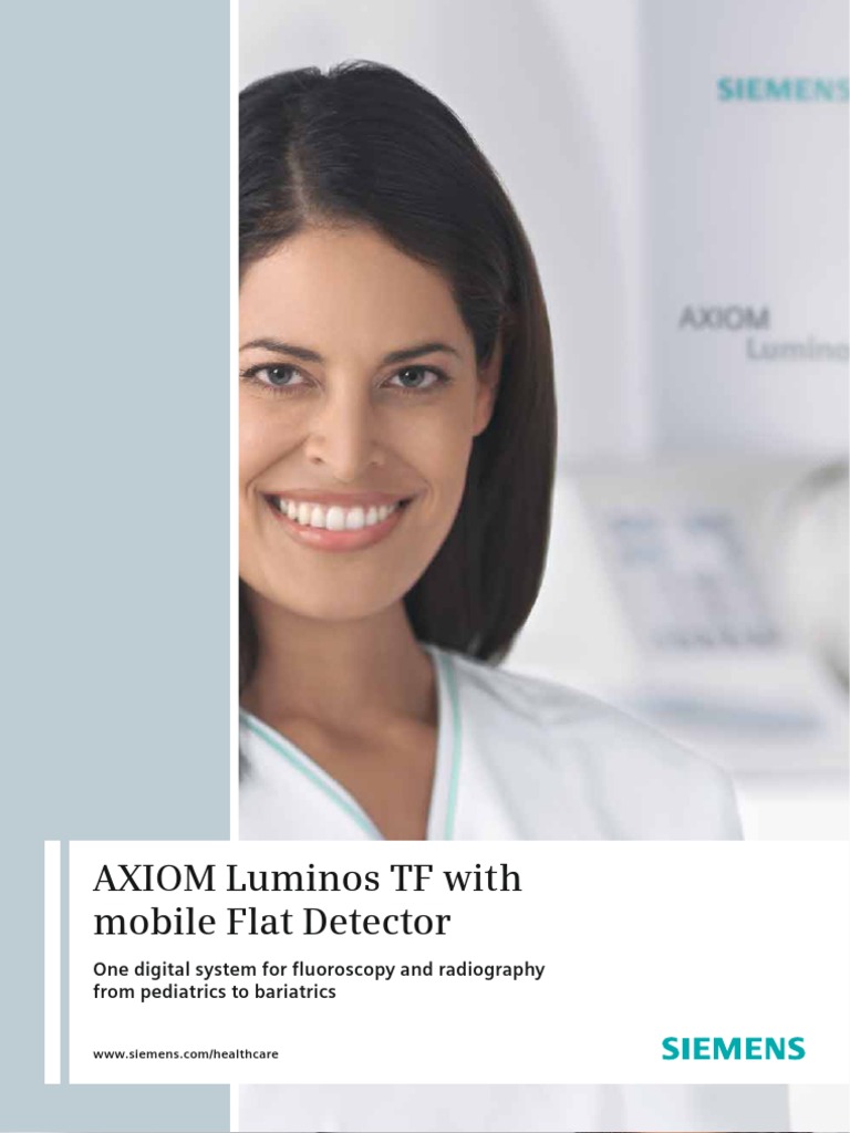 Brochure AXIOM Luminos TF | PDF | Radiography | Medical Imaging