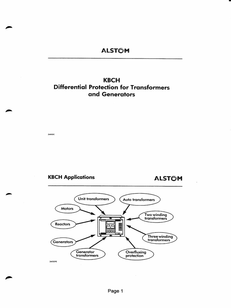 Differential Protection For Transformers and Generators | PDF