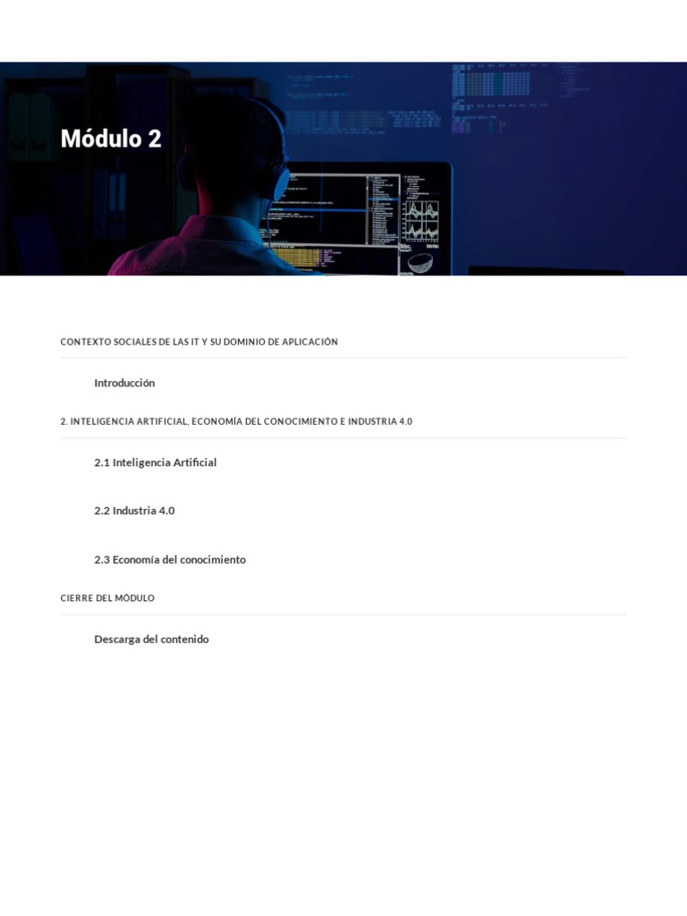 Módulo 2: Introducción | PDF | Big Data | Internet de las Cosas