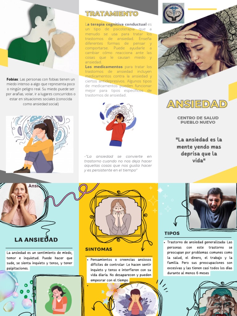 Triptico Ansiedad - Internas de Psicología Centro de Salud Pueblo Nuevo 2022-2023 | PDF ...