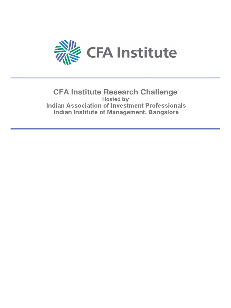 Cfa Institute Research Challenge Thyrocare Technologies | PDF | Valuation (Finance) | Investing