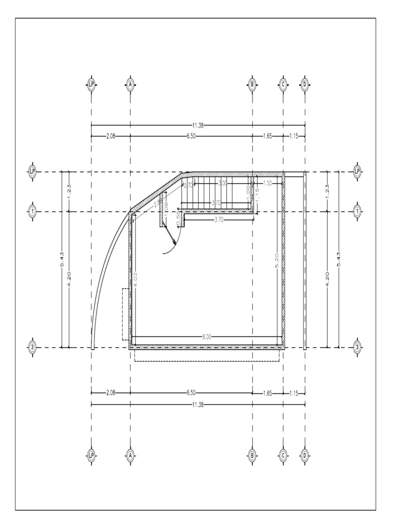 Plano Base Mancave Desplante de Muros Az | PDF