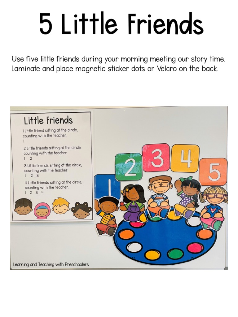 5 Little Friend Song | PDF | Teachers | Preschool
