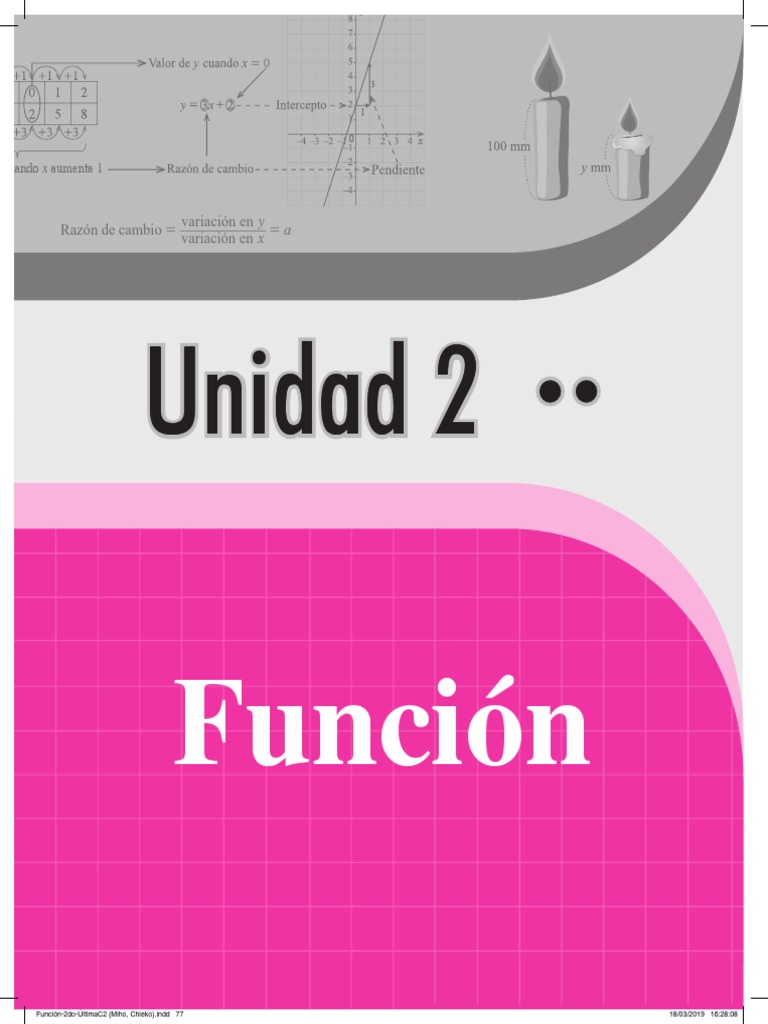 Guía - 2do-Unidad 2 Función (1ra. Edición) | PDF | Ecuaciones | Función (Matemáticas)