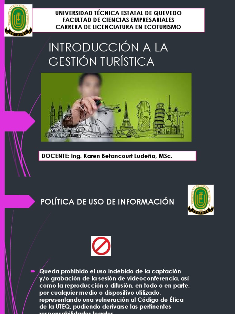 1er 2do Corte Gestiòn Turìstica Pdf Turismo