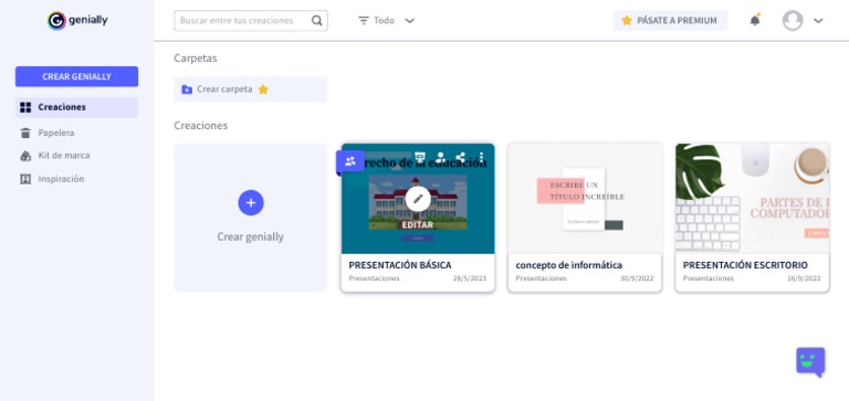 Gestión de Creaciones en Genially | PDF