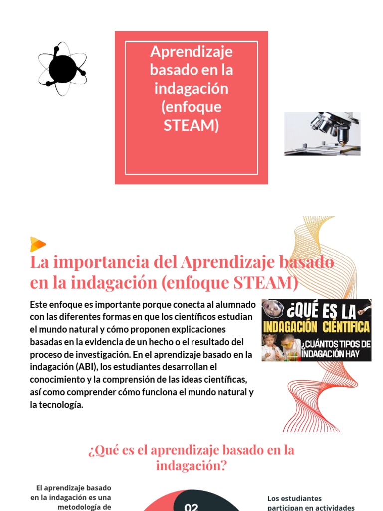 Aprendizaje Basado en La Indagación (Enfoque STEAM) | PDF | Pensamiento | Aprendizaje