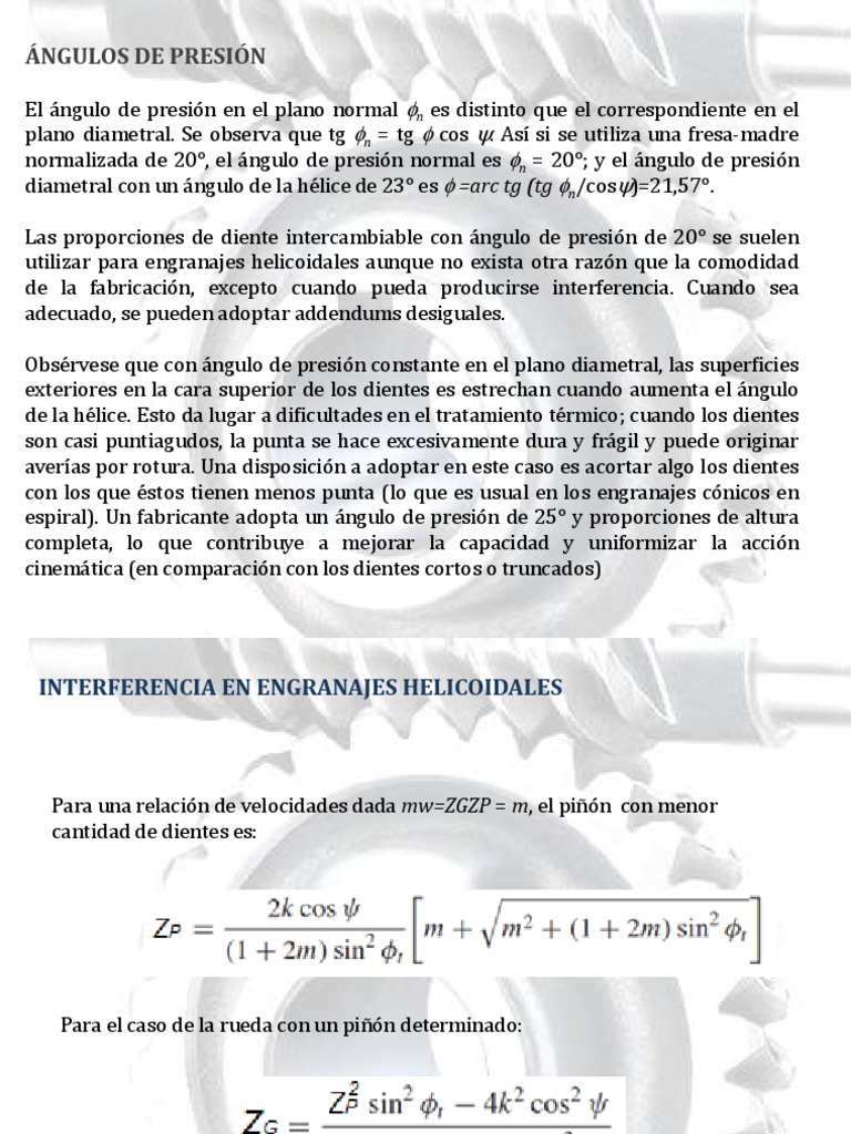 Engranajes Helicoidales - Parte 2 | PDF | Ciencia y matemáticas