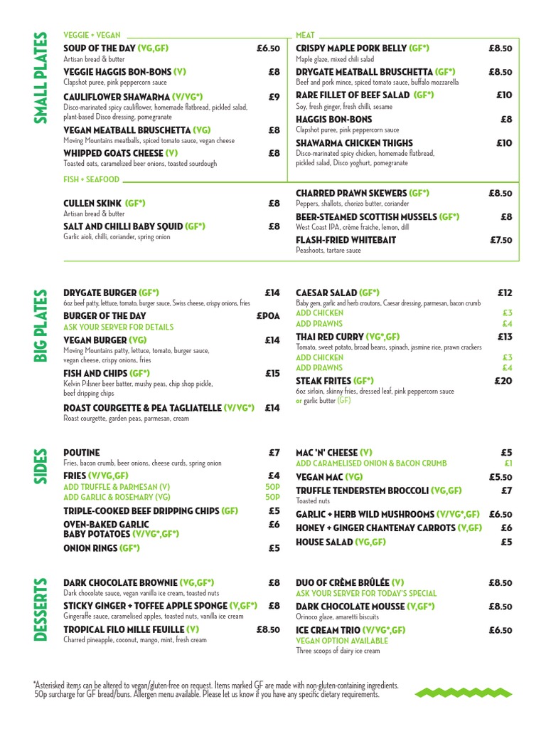 Drygate Menu ALC Spring 23-2 | PDF