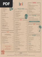 Somerset Diner Menu Overview | PDF | Distilled Drinks | Alcoholic Drinks