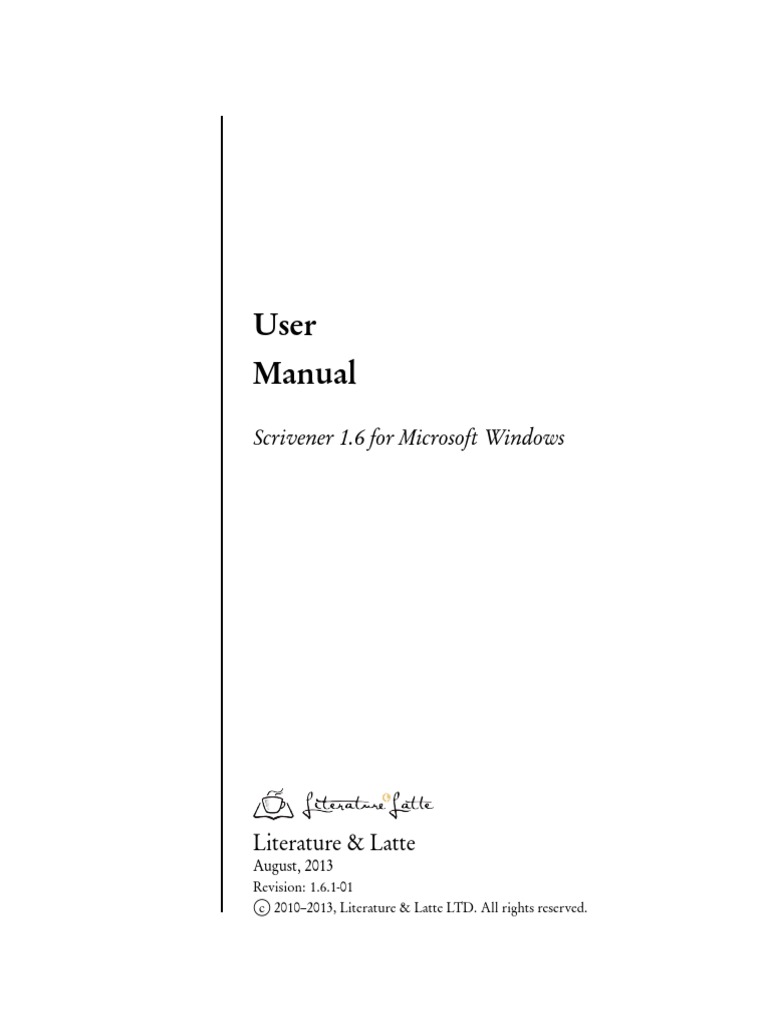 Manual Win Letter Scrivener | PDF