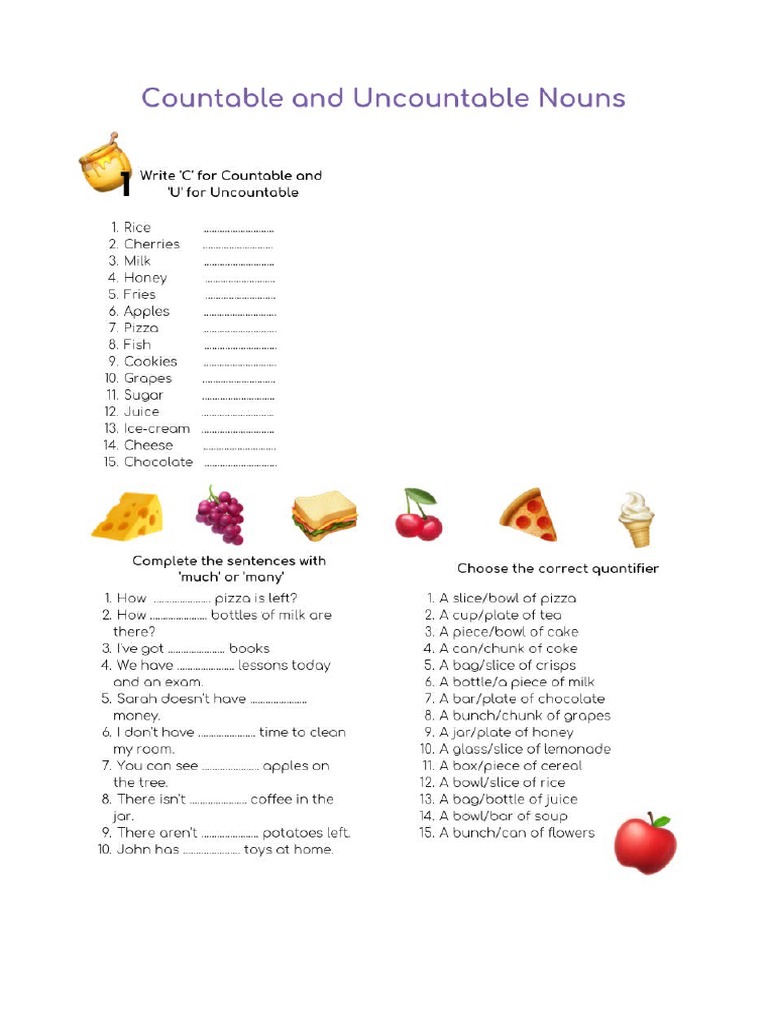 Uncountable and Countable Exercises | PDF