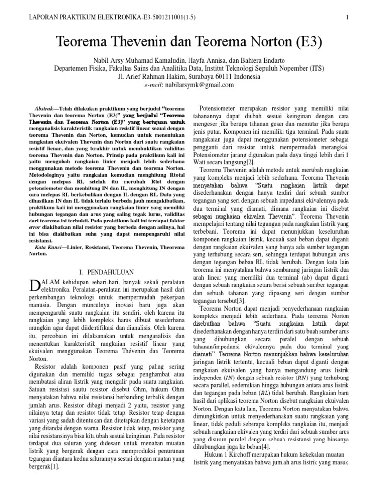 Lapres E3 Nabil | PDF