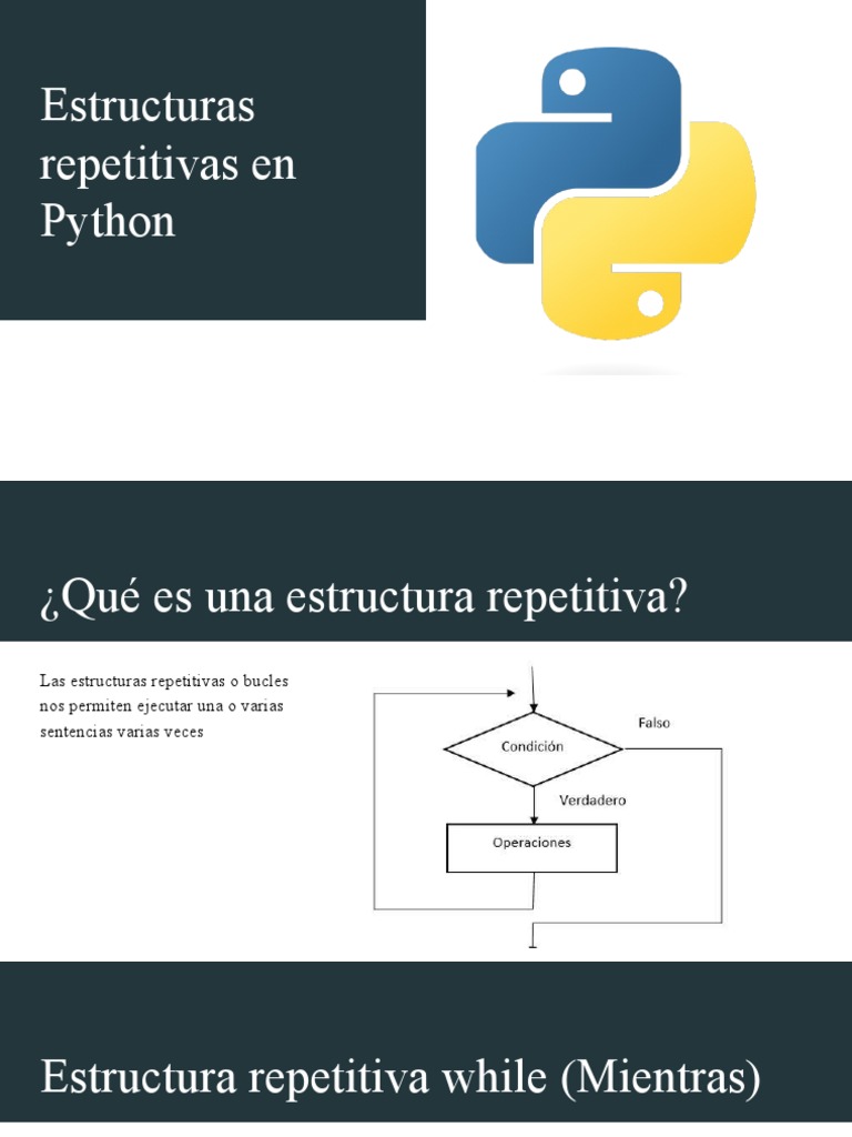 Estructuras Repetitivas en Python | PDF