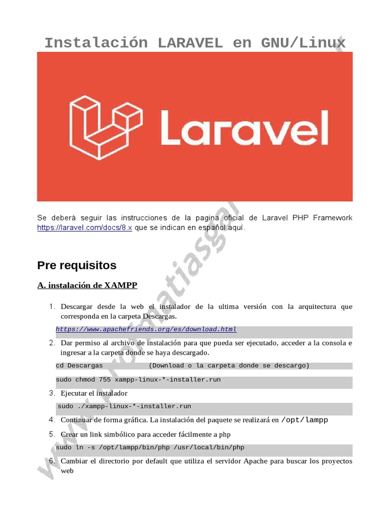 Instalacion Laravel | PDF