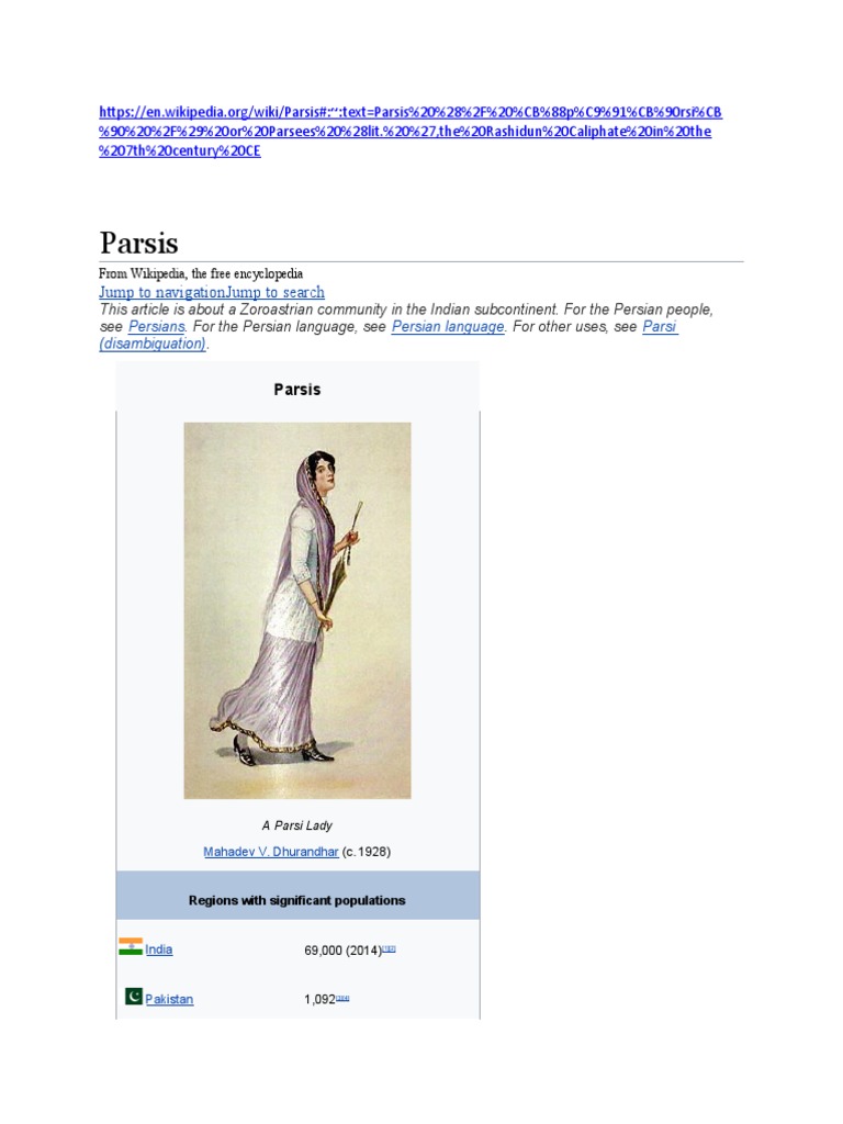 History of Parsis in India | PDF | Zoroastrianism