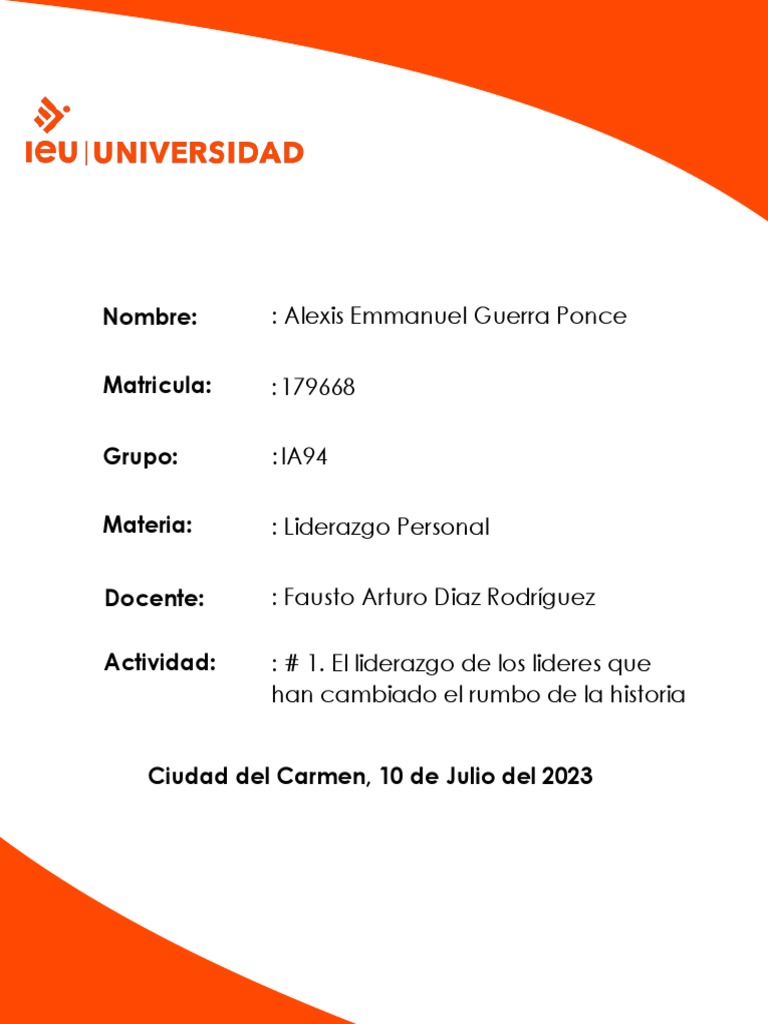 Líderes Históricos y su Impacto Social | PDF