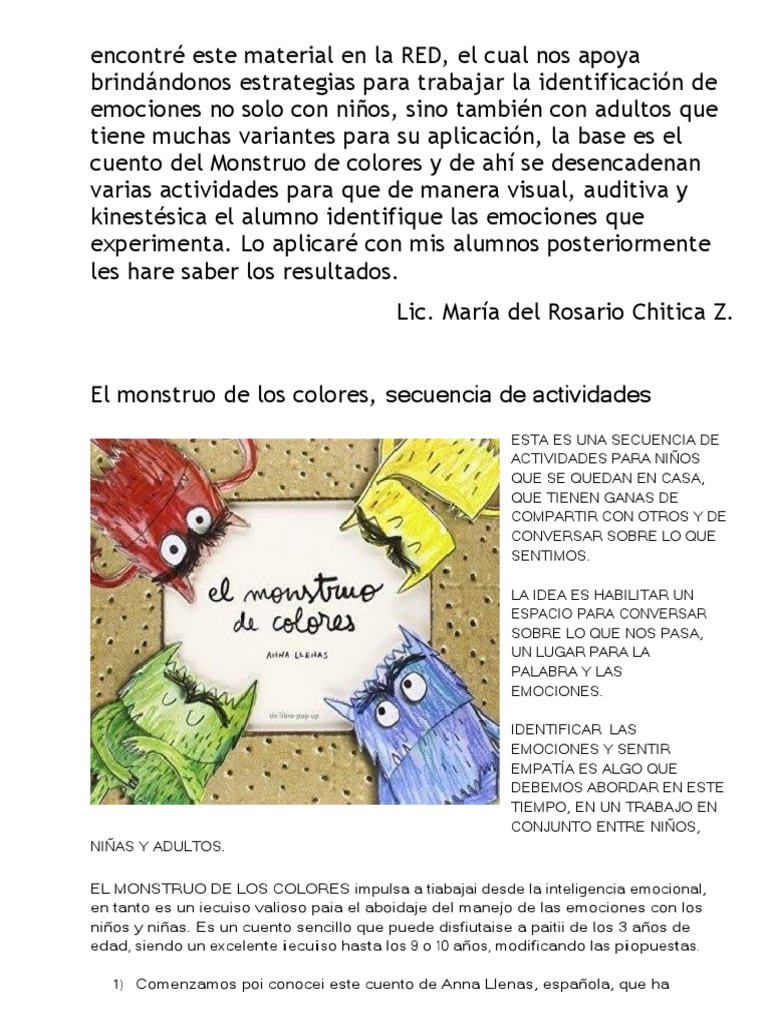 El Monstruo Delos Color Es | PDF