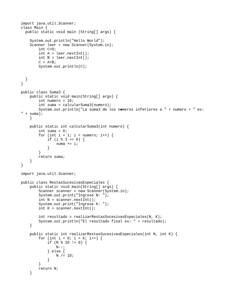 Fredyyymolinaaa | PDF | Java (lenguaje de programación ...