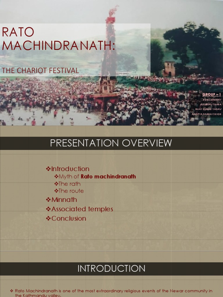 G1 Rato - Machindranath Presentation | PDF | Nepal | Indian Religions