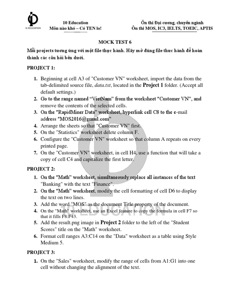 Mock Test 6 | PDF