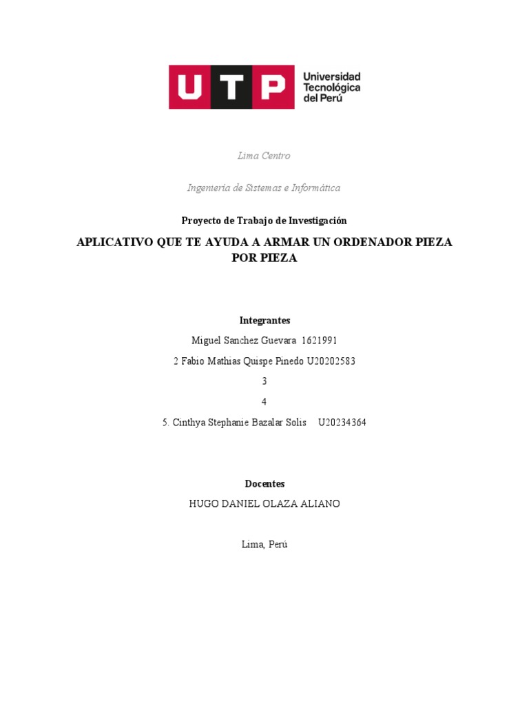 Informe Final - Ejemplo | PDF