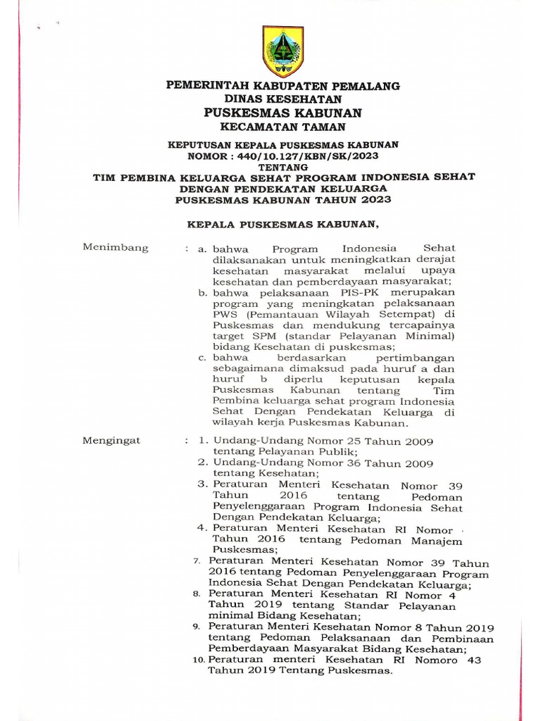 SK Tim Pembina KLG | PDF