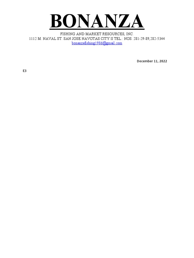 BONANZA | PDF | Sports & Recreation