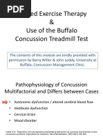 Buffalo Concussion Treadmill Test Guide | PDF | Concussion | Heart Rate