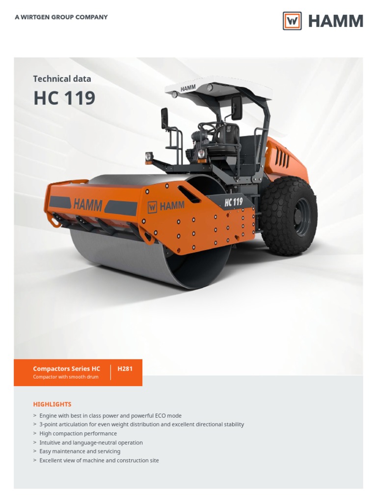 Hamm HC119 | PDF