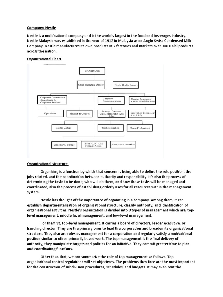 Nestle Company Introduction | PDF