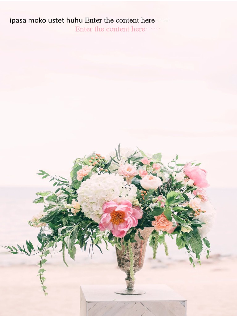 Pink Beautiful Flower Letter-WPS Office | PDF