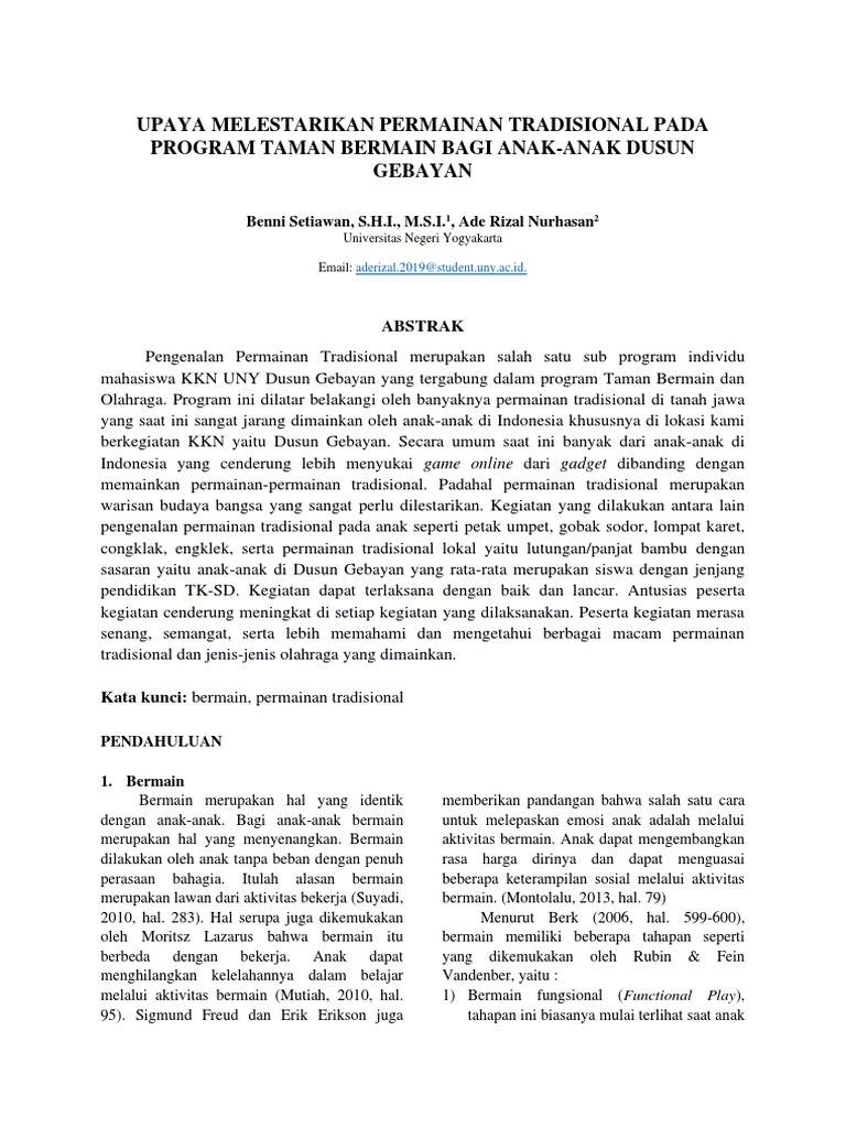 Artikel PPM - Ade Rizal Nurhasan - 19503241029 | PDF