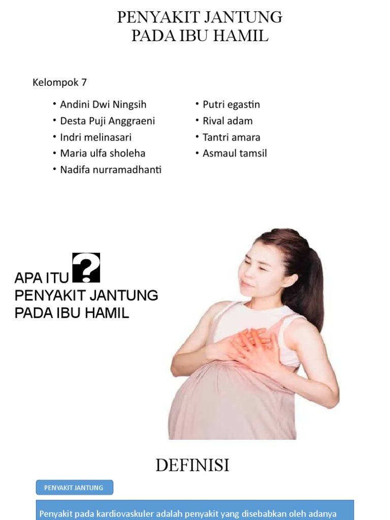 Penyakit Jantung Pada Ibu Hamil + Askep | PDF