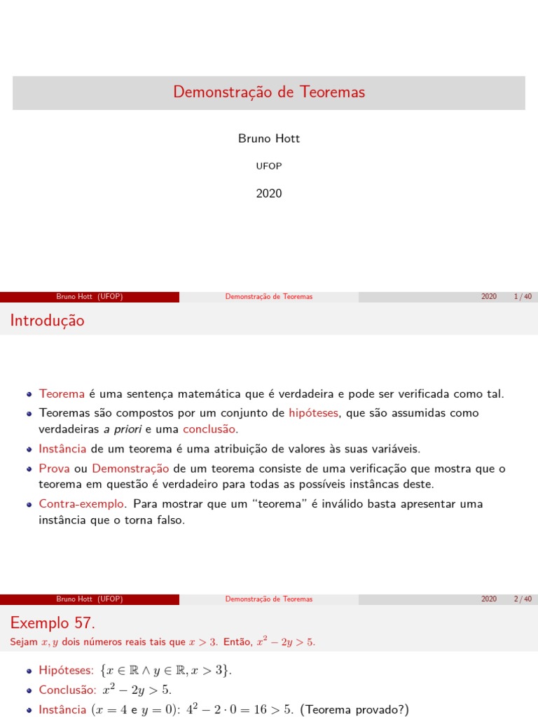 A05 Demonstracao-Teoremas Hand | PDF
