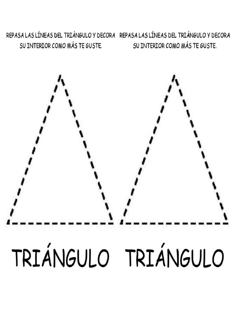 Actividades para Imprimir El Triangulo | PDF