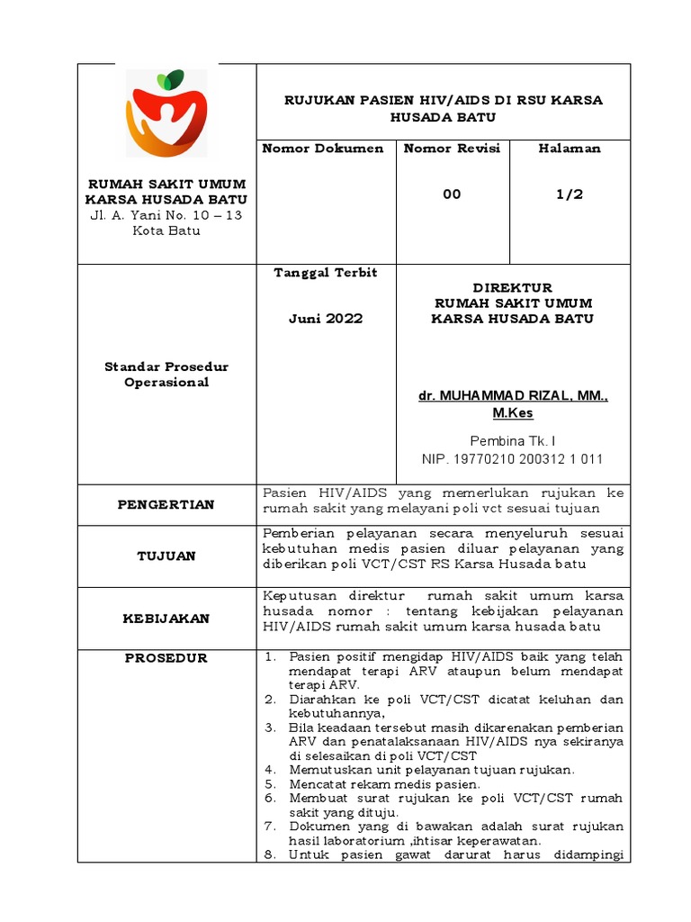 4b. RUJUKAN EKSTERNAL PASIEN HIV AIDS | PDF
